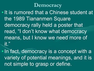 Democracy Definition