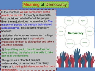 Democracy | PPTX | Civic affairs | Politics