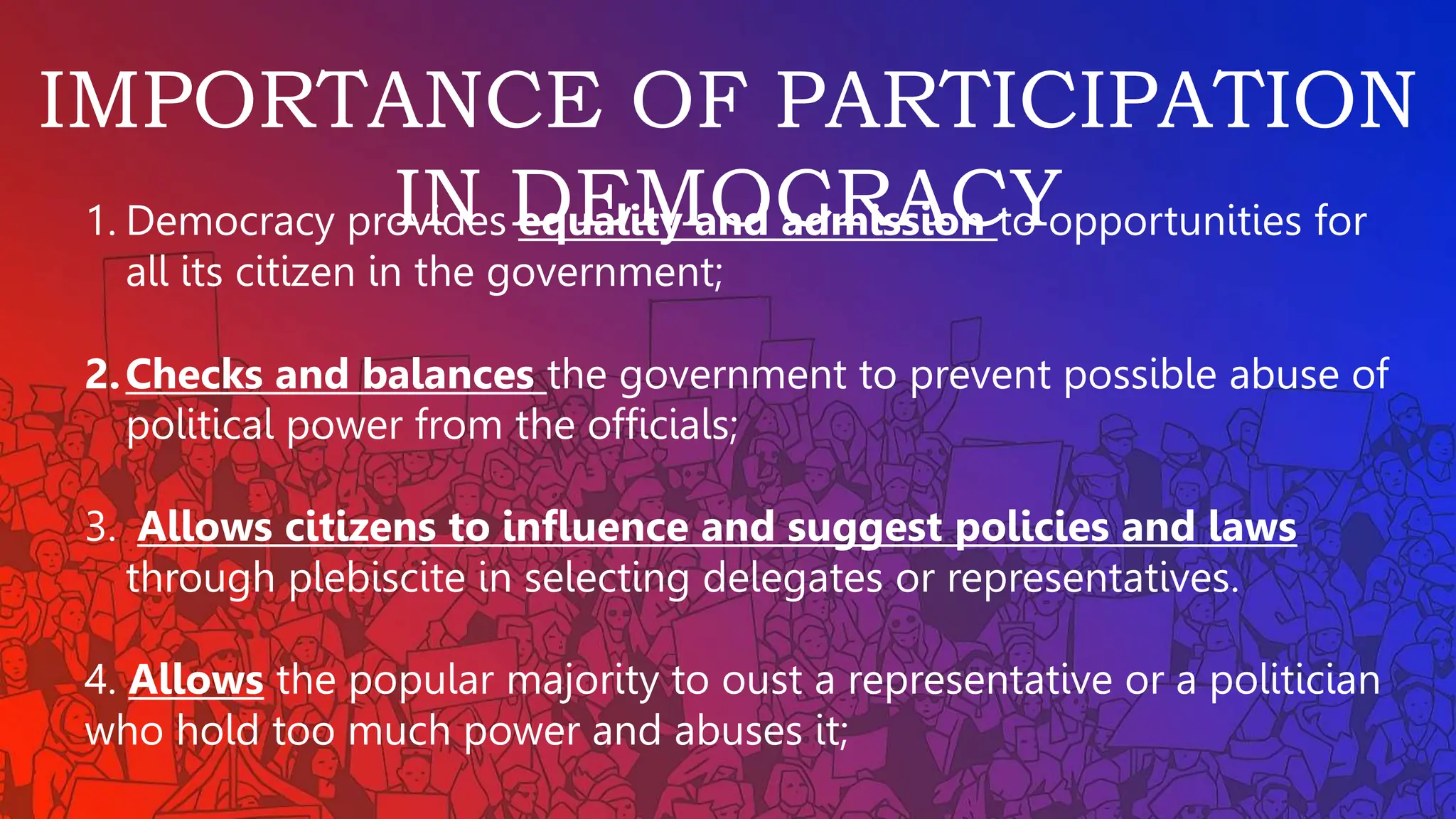 Democracy: democratic practices in Philippines | PPTX