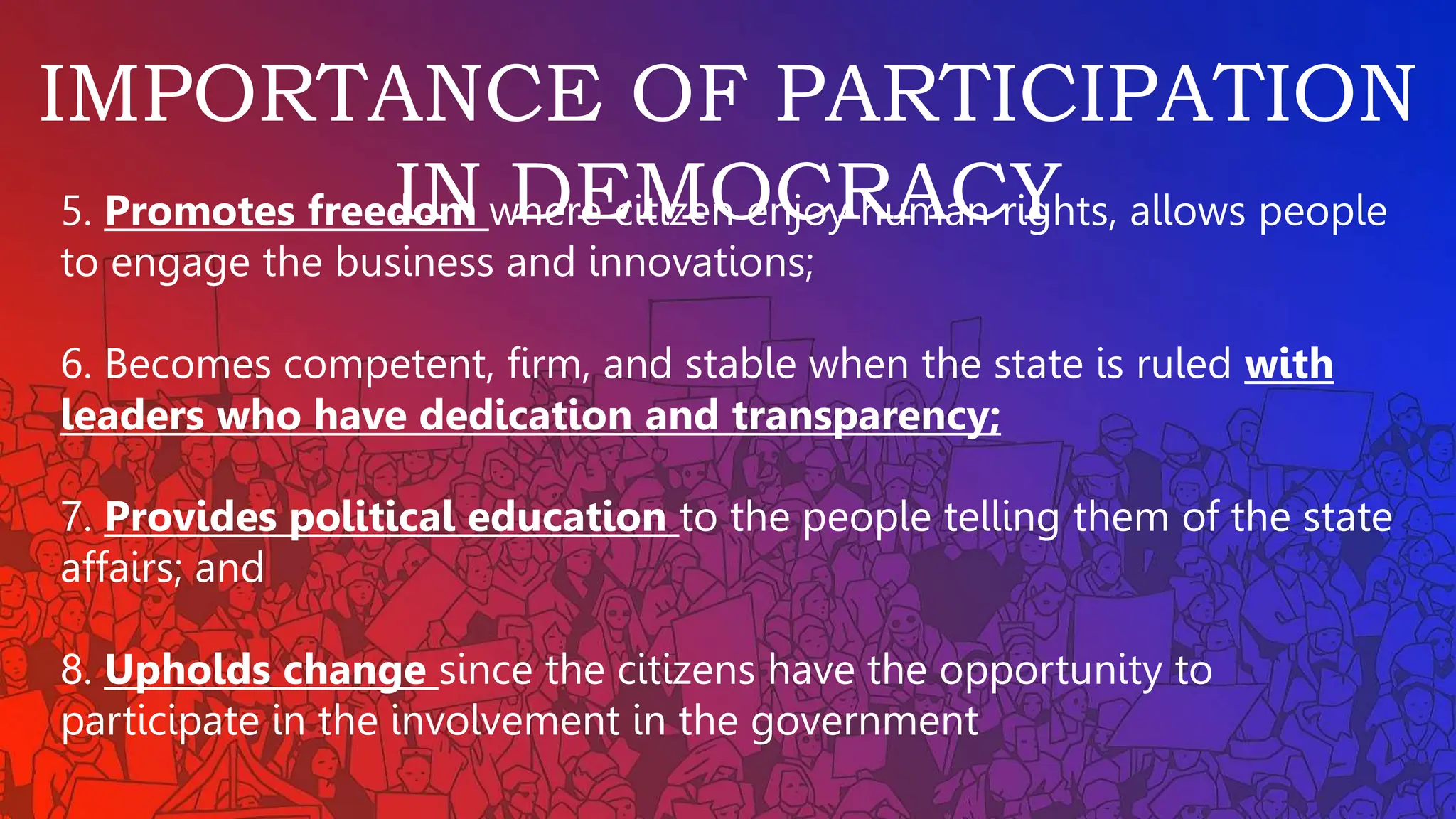 Democracy: democratic practices in Philippines | PPTX