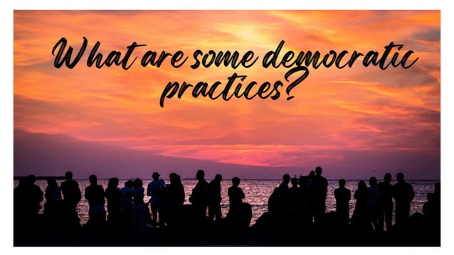 Democracy: democratic practices in Philippines | PPTX