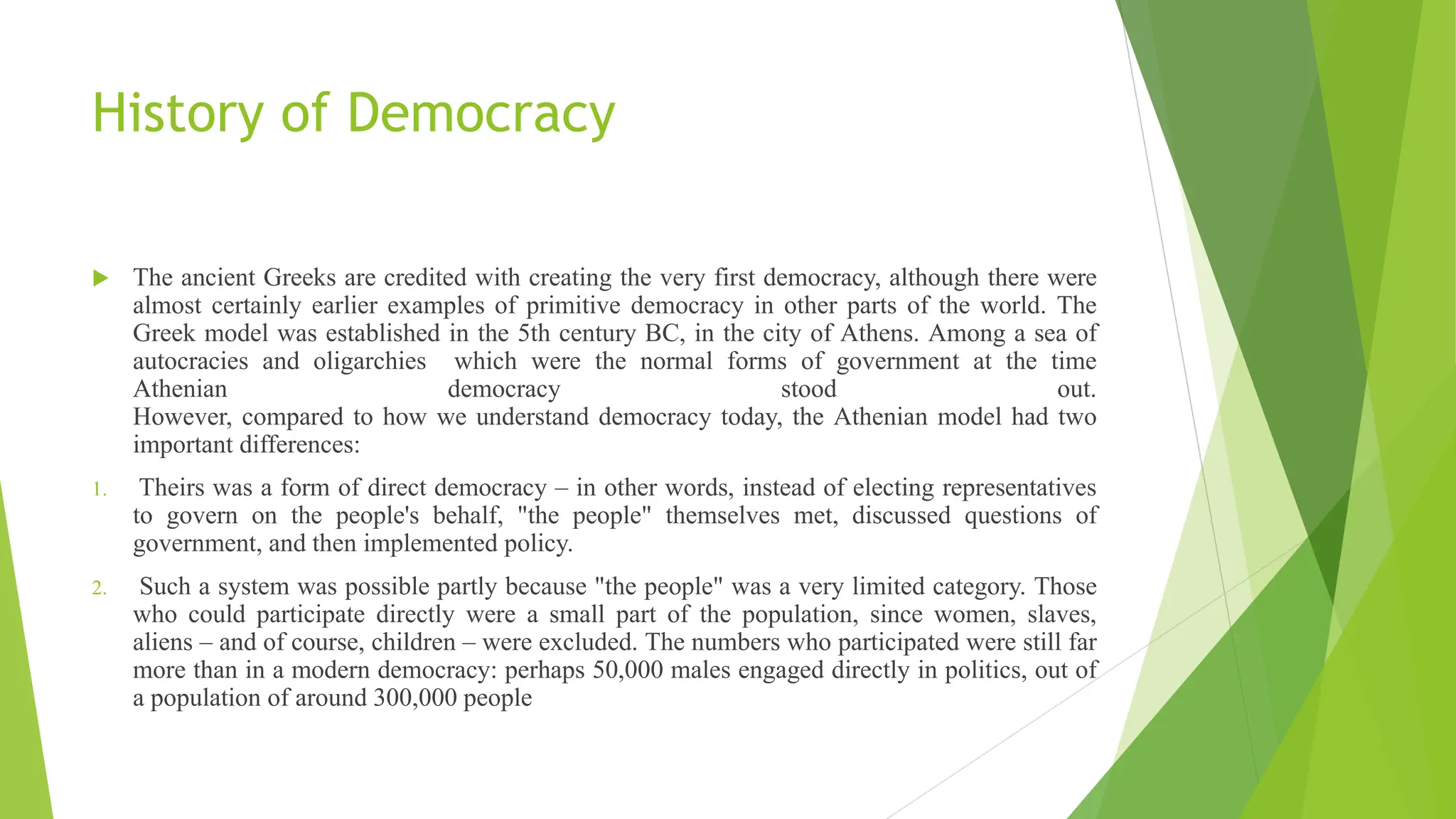 Democracy, theory and practice, an introduction pptx | PPTX