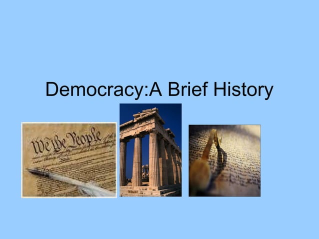 CHV 2O - Civics grade 10 (Ontario) Democracy: A brief History.ppt