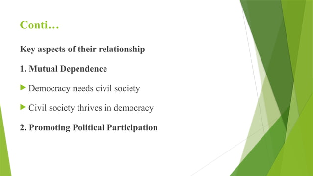 The Relationship between Democracy and Civil Society | PPTX