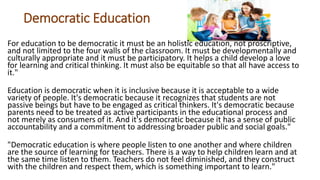 Democracy and education ppt ayesha kiran | PPTX