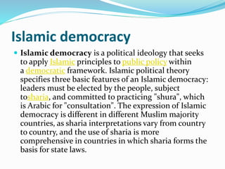 Democracy and islam | PPTX