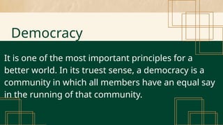 Democracy and its practices of trends .pptx