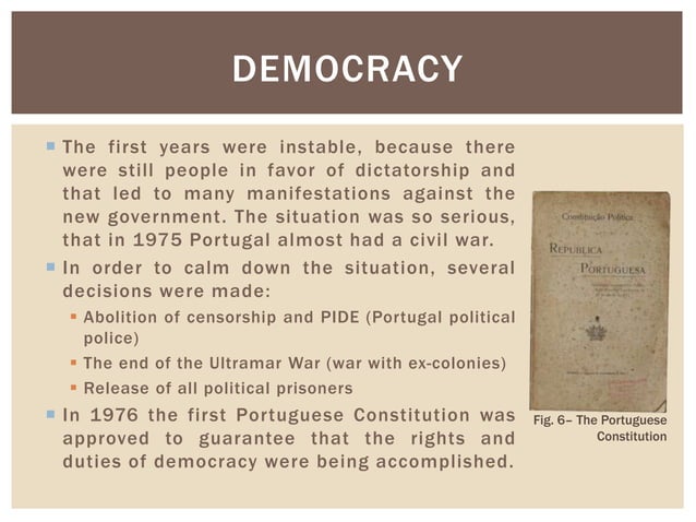 Democracy and political system in portugal | PPT