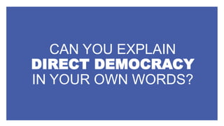 Democracy decisions PowerPoint | PPTX