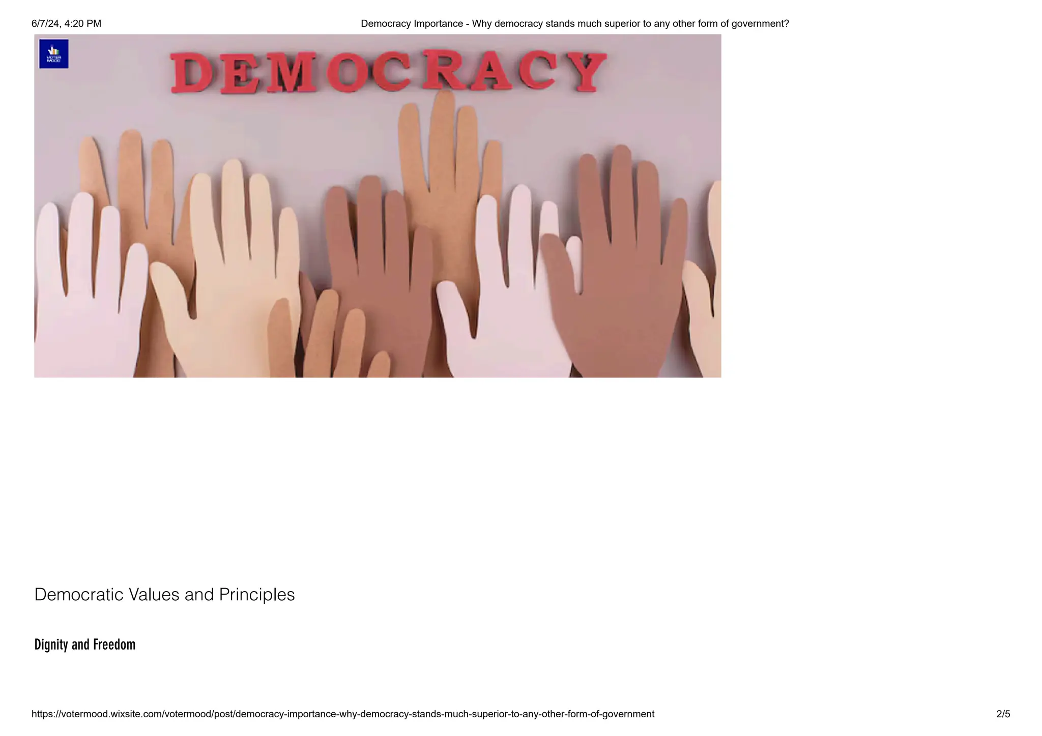 Democracy Importance - Why democracy stands much superior to any other ...