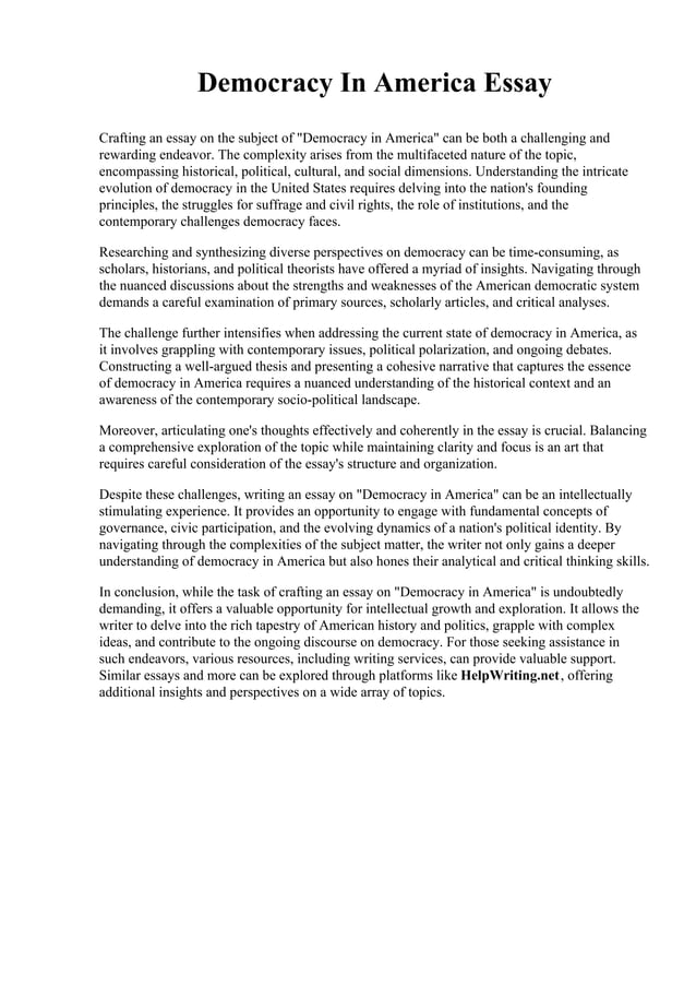 Democracy In America Essay.pdf