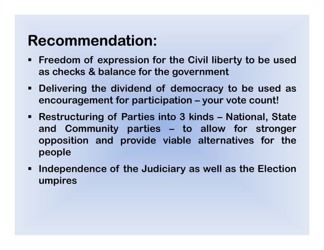 Democracy index and political parties | PDF