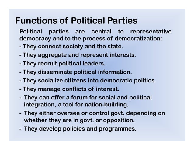 Democracy index and political parties | PDF