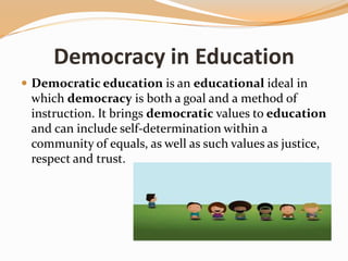 Democracy in education | PPTX