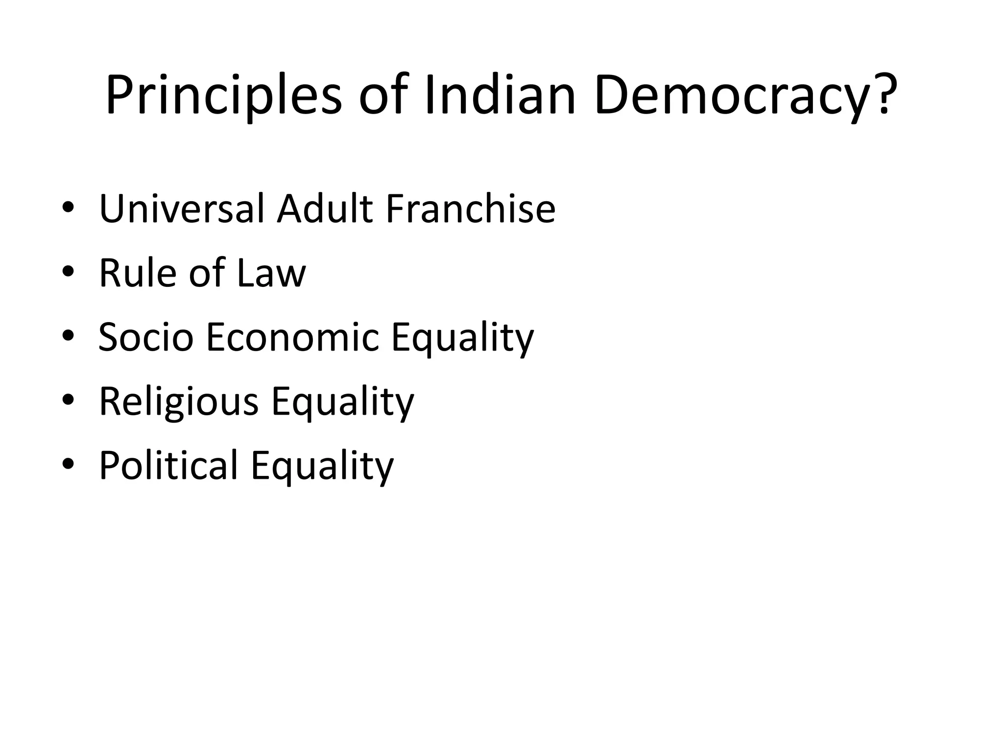 Democracy in india | PPTX