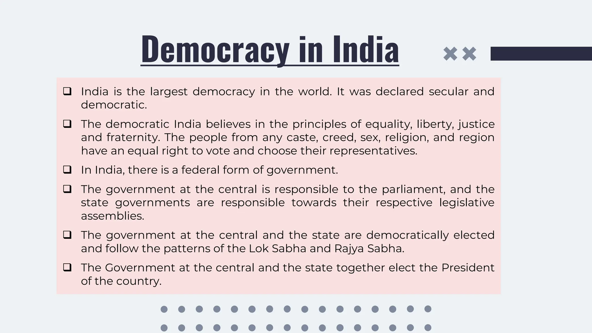 Democracy in India: Party System & Role of Opposition | PDF