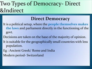 Democracy in india ( sajib) | PPTX