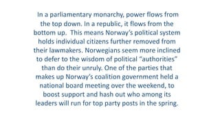 Democracy in Norway today | PPTX