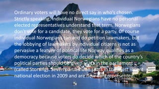 Democracy in Norway today | PPTX