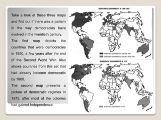 Democracy in the contemporary world | PPSX
