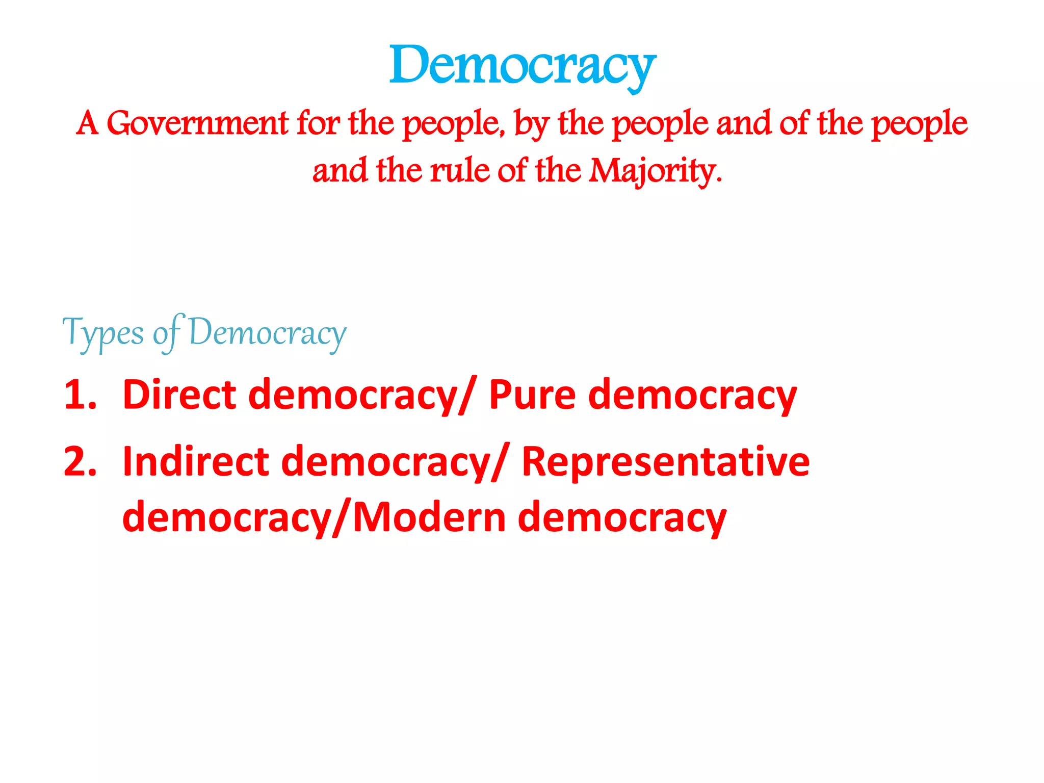 Democracy in the contemporary world ppt | PPTX
