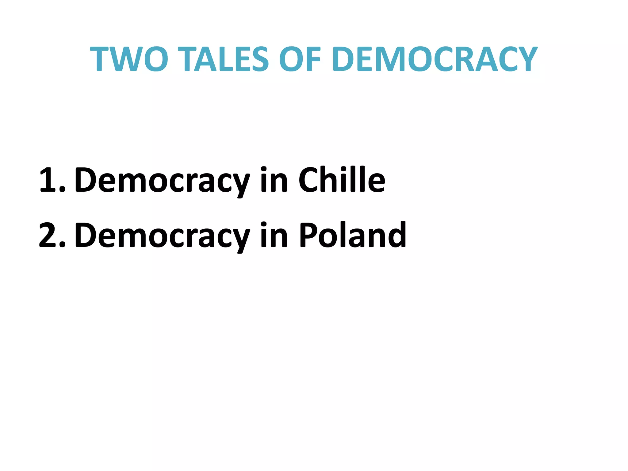 Democracy in the contemporary world ppt | PPTX