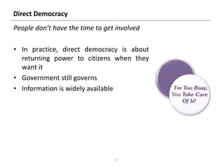 Democracy - Correcting the balance of power | PPT
