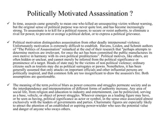 Democracy & political motivated assassination Paris | PPT