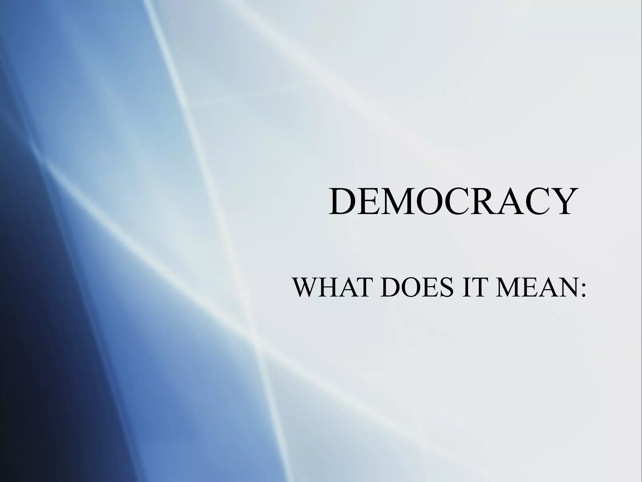 Democracy powerpoint | PPT