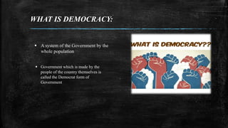 DEMOCRACY in pakistan | PPTX