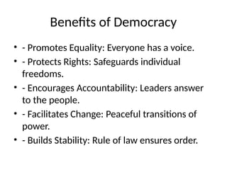 Democracy_Presentation_34634643645645654747 | PPT