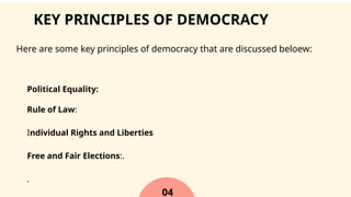 Democracy presentation we are described our democracy | PPTX