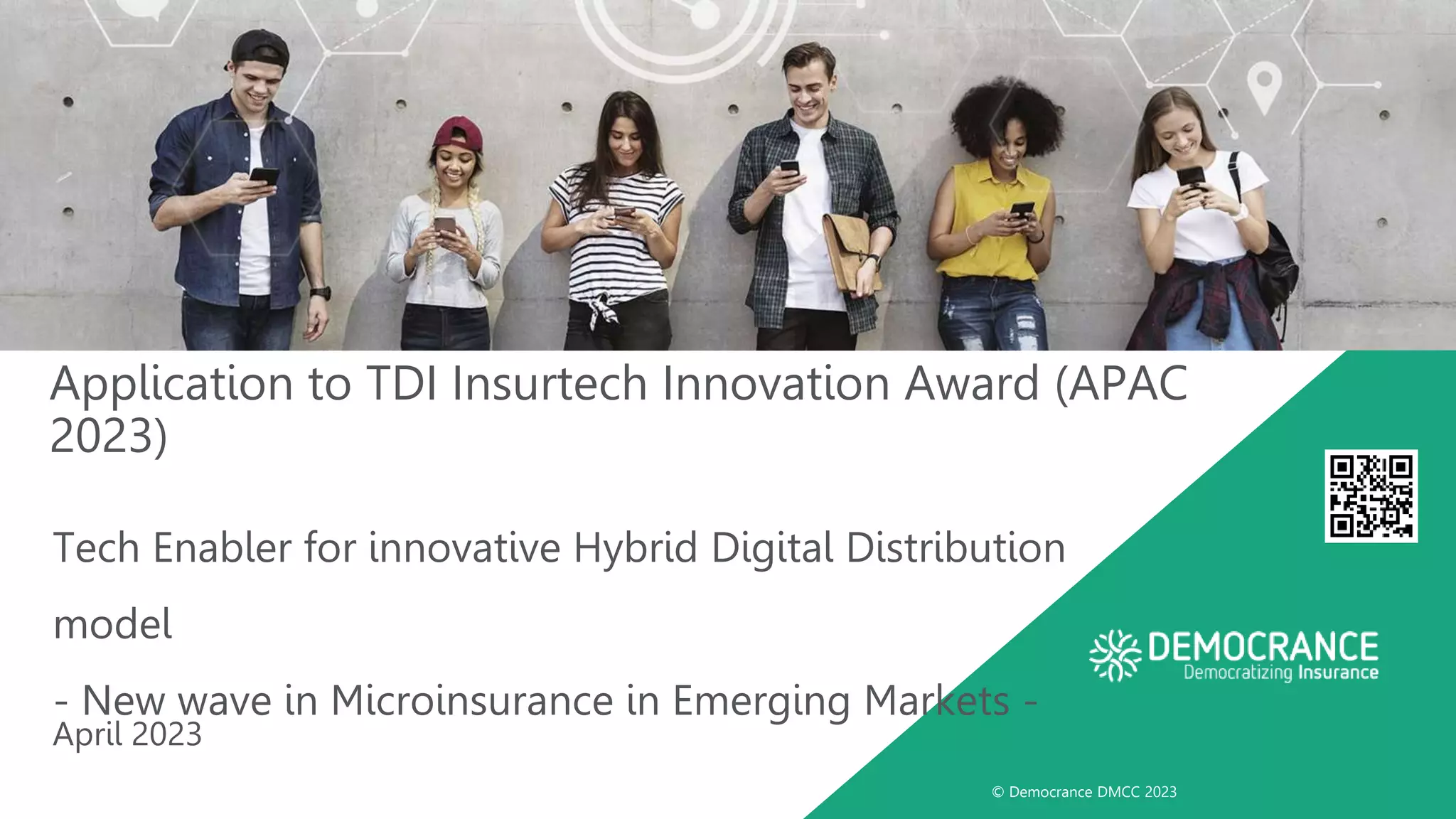 Democrance - Insurtech Innovation Award 2023 | PPT