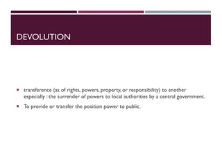 Democratic decentralization by karunambika | PDF