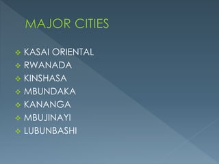 Democratic republic of congo zombie project jennifier and tatiana | PPTX