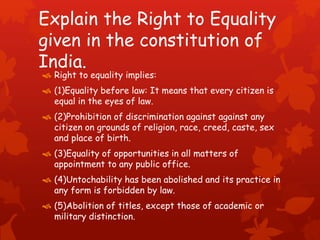 Democratic rights class IX | PPTX