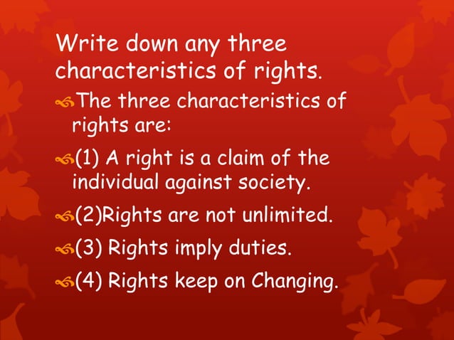Democratic rights class IX | PPTX | Law