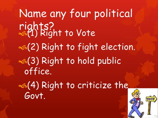 Democratic rights class IX | PPTX | Law