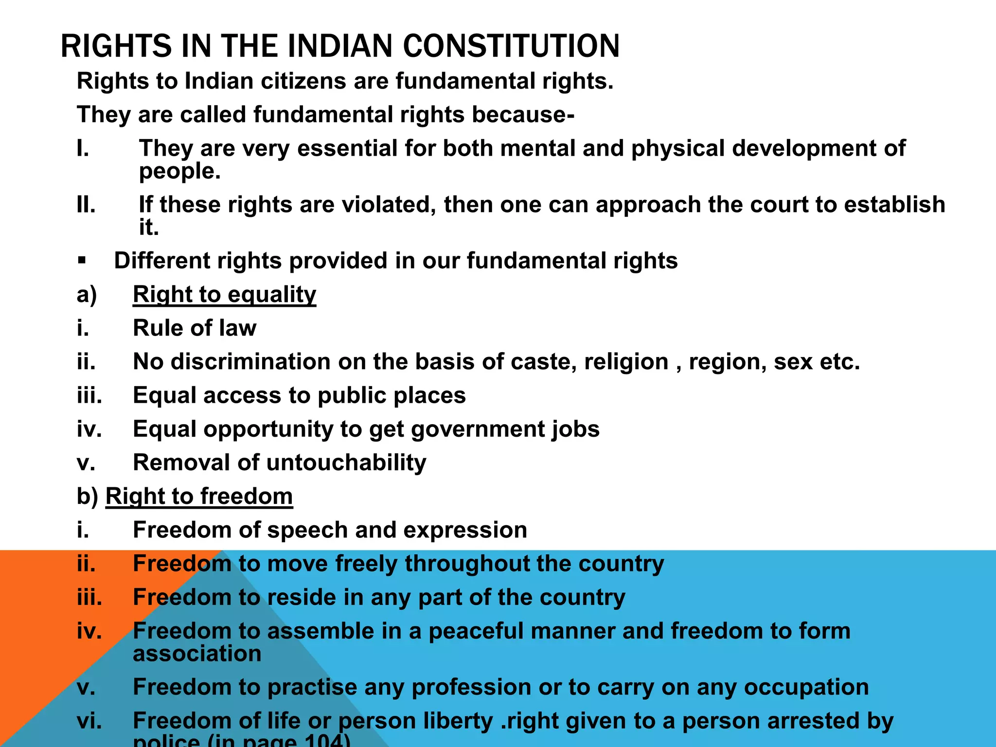 Democratic rights class 9 civics chapter | PPTX