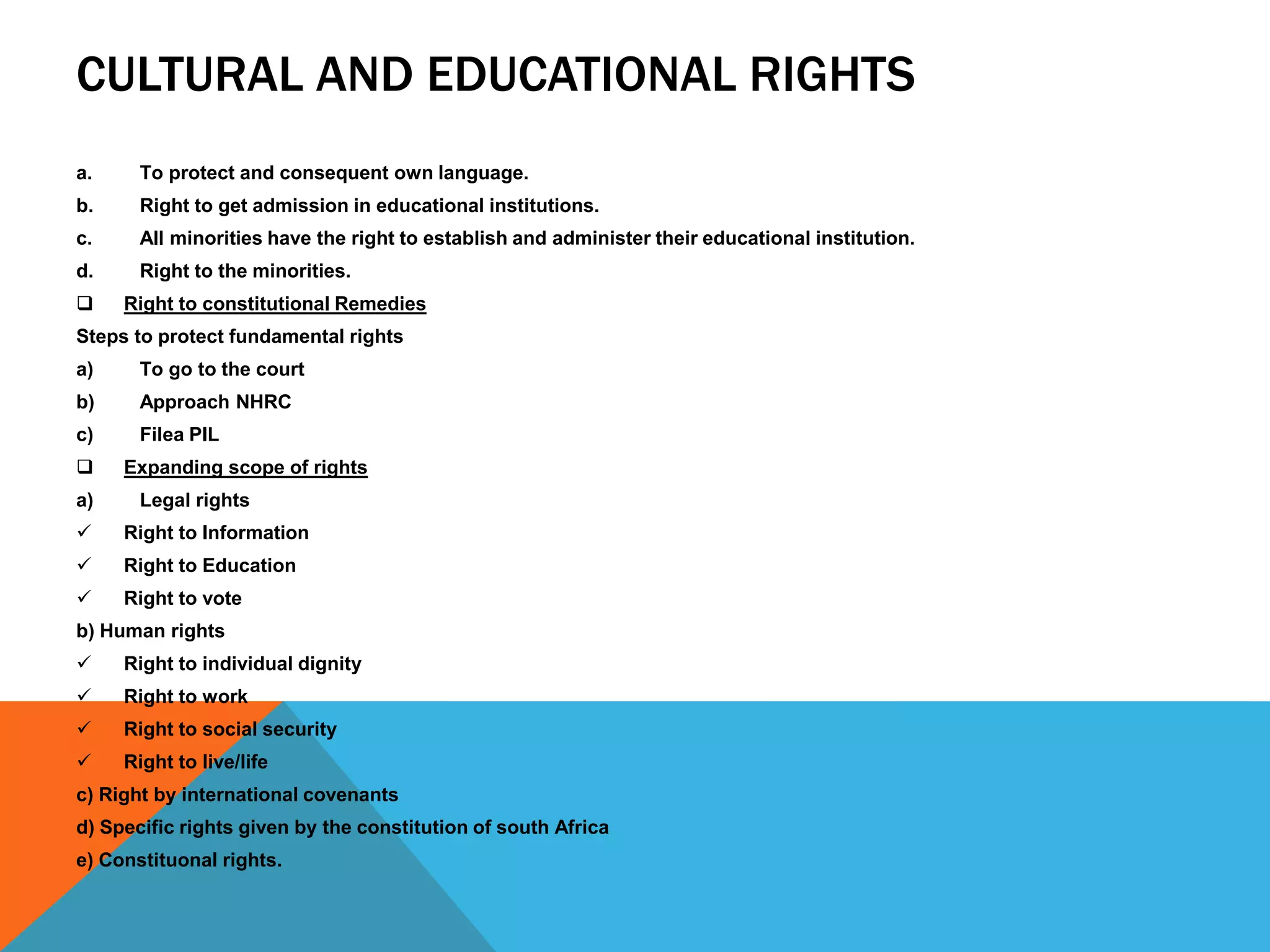 Democratic rights class 9 civics chapter | PPTX