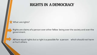 Democratic rights | PPTX