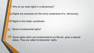 Democratic rights | PPTX