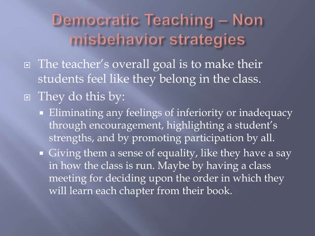 Democratic teaching and management | PPTX | Parenting Children Aged 4 ...