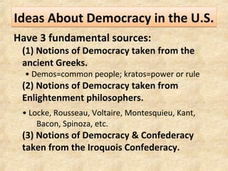 The Origins of Democratic Thought in America | PPT