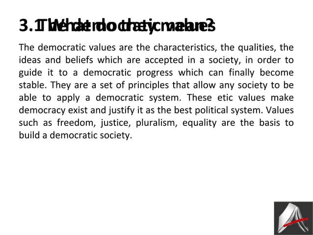 Democratic values in european union | PPT