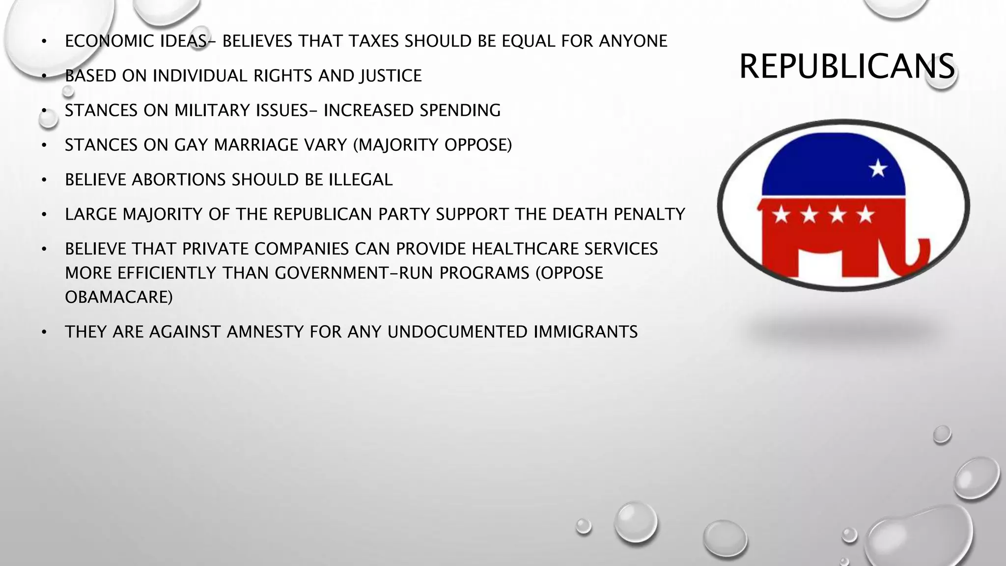 Democrats vs. republicans | PPTX