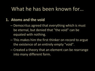 Democritus | PPT