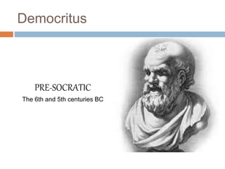 Democritus | PPTX