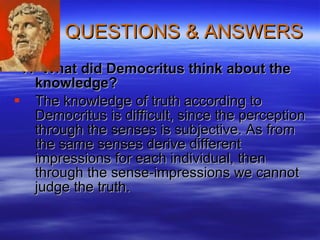 Democritus presentacion ppt | PPT