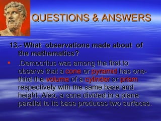 Democritus presentacion ppt | PPT